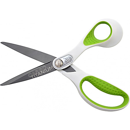 Westcott Straight Carbo Titanium Scissors 8 L Pointed Tip Gray - Office ...