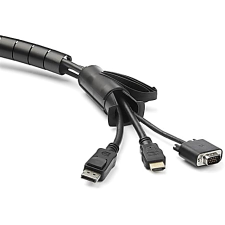 StarTech.com Management Sleeve Cable 8.2 Black 7BB937 - Office Depot