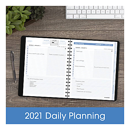 AT A GLANCE The Action Planner Daily Appointment BookPlanner 6 12 x 8 ...