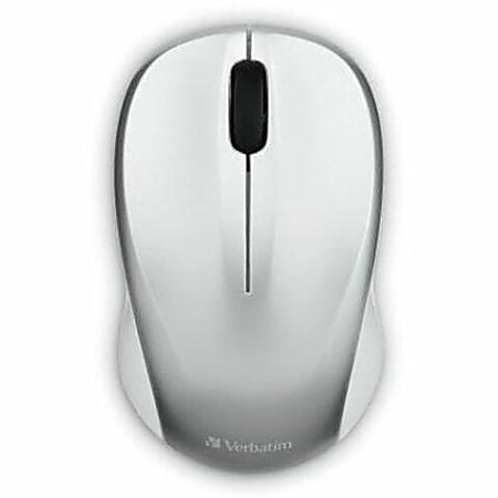 Verbatim Silent Wireless Blue LED Mouse For USB Type A Silver - Office ...