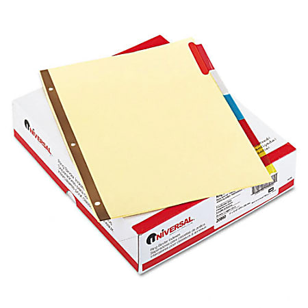 Universal 20860 Extended Index Divider 8.5 x 11 24 Set Buff Divider ...