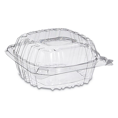 Dart ClearSeal Hinged Lid Plastic Containers 13.8 Oz Clear Pack Of 500 ...