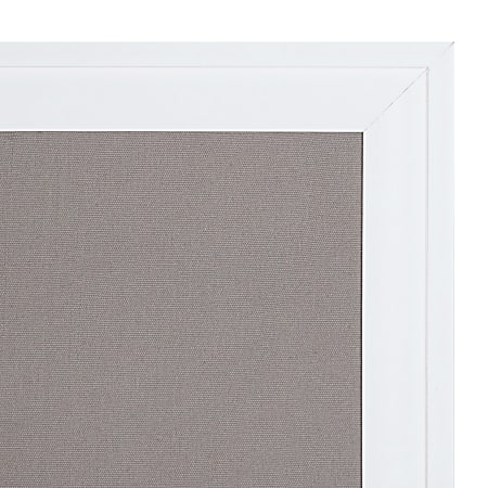 DesignOvations Bosc Non Magnetic Framed Linen Fabric Pinboard 27 12 x ...