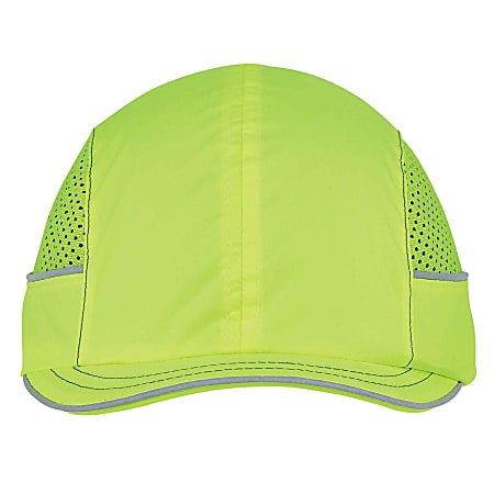 Ergodyne Skullerz 8950 Bump Cap Micro Brim Lime - Office Depot