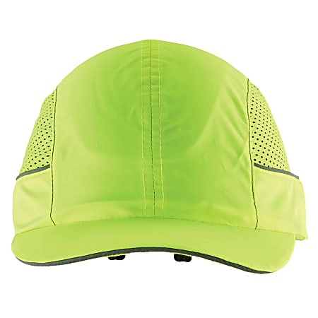 Ergodyne Skullerz 8960 Bump Cap With LED Lights Short Brim Lime ...