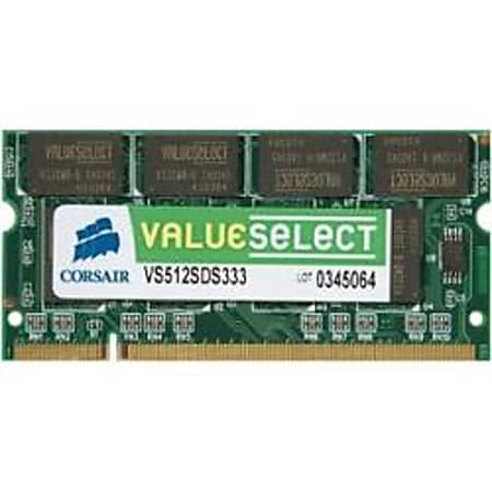 Corsair Value Select 512MB DDR SDRAM Memory Module - Office Depot