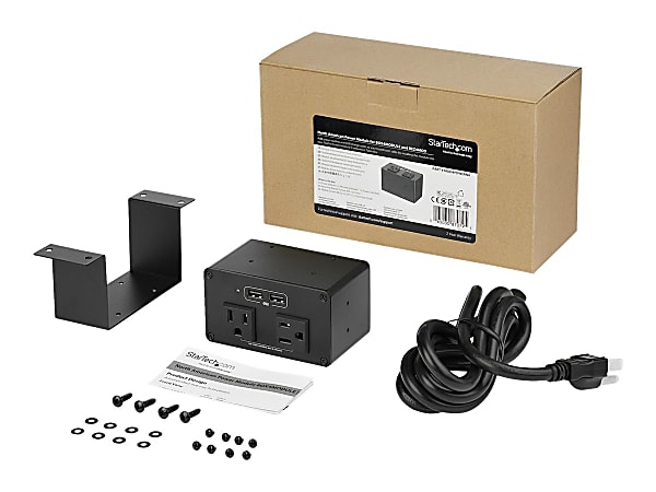 StarTech.com Power Outlet Module for Conference Table Connectivity Box ...