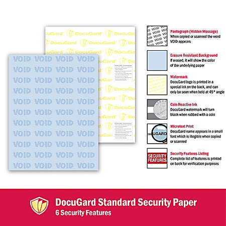 DocuGard Medical Prescription Papers Standard Medical 6 1 Part 8 12 x ...
