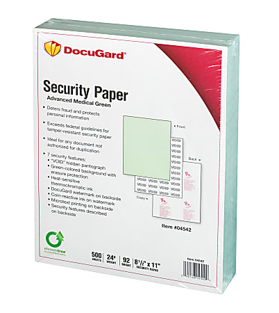 DocuGard Medical Prescription Papers Advanced Medical 7 1 Part 8 12 x ...