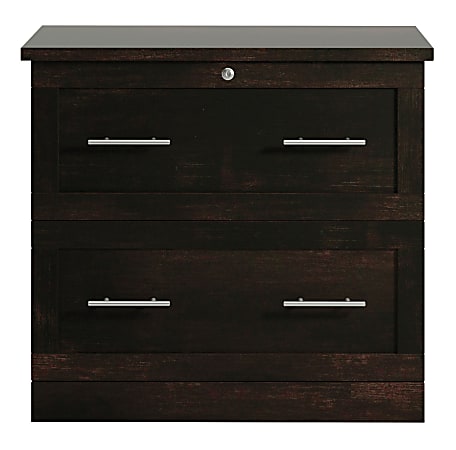 Realspace 29 716 W x 18 12 D Lateral 2 Drawer File Cabinet Peppered ...