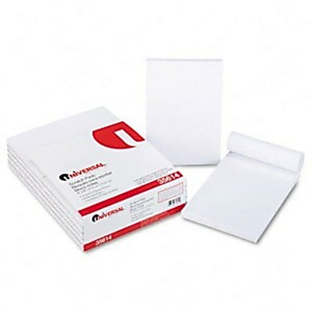 Universal Scratch Pad 100 Sheet 16lb Unruled 4 x 6 12 Pack White ...