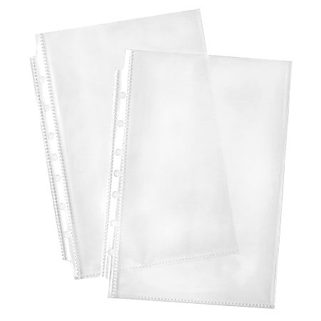 clear binder sheets