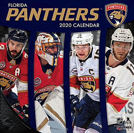 Turner Licensing Monthly Wall Calendar 12 x 12 Florida Panthers 2020 ...