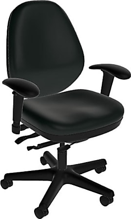 Sitmatic GoodFit Enhanced Synchron Mid Back Chair With Adjustable Arms ...