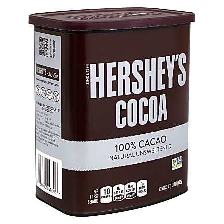 Hersheys Natural Unsweetened Cocoa Mix 23 Oz - Office Depot