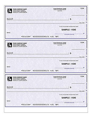Custom Laser Multipurpose Draft Checks With Lines For Quicken ...
