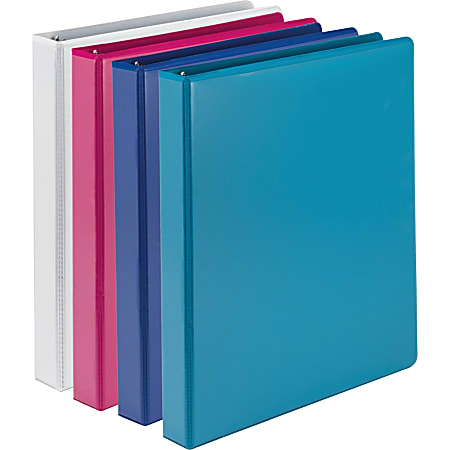 Samsill Economy View Binders 1 Ring 8 12 x 11 Assorted Colors Carton Of ...