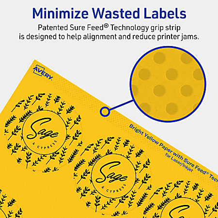 Avery Print To The Edge Labels With Sure Feed Technology 94502 BYP20 ...