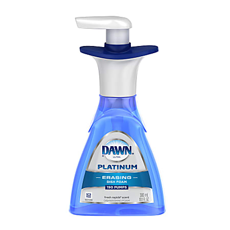 Dawn Ultra Platinum Erasing Foam Dish Soap Fresh Rapids 300 mL - Office ...