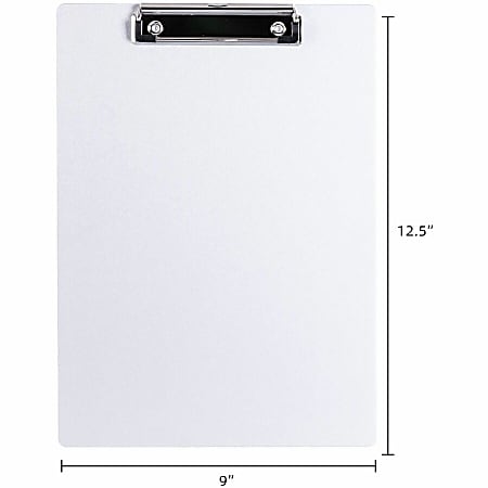 Business Source Aluminum Clipboard 8 12 x 11 Sheet Size Aluminum Silver ...