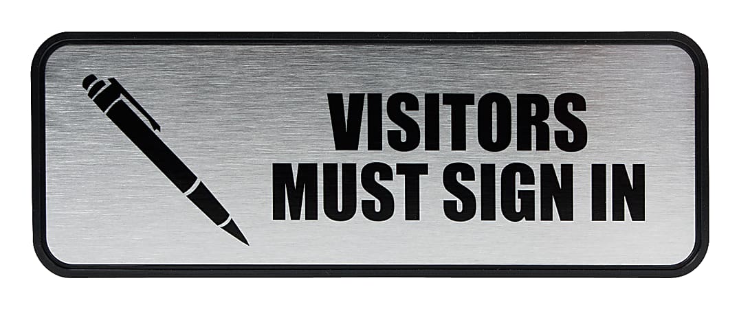 COSCO Visitors Must Sign In ImageMessage Sign 1 Each Visitor Must Sign ...