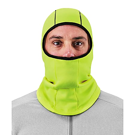 Ergodyne N Ferno 6821 Fleece Balaclava One Size Lime - Office Depot