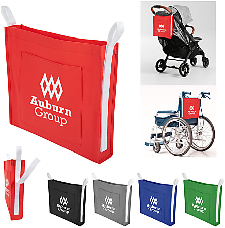 Custom Promotional Non Woven Attachable Tote Bag 13 x 15 - Office Depot
