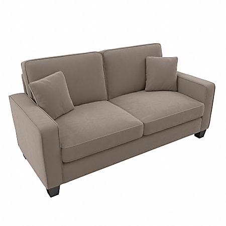 Bush Furniture Stockton 73 W Sofa Tan Standard Delivery - Office Depot