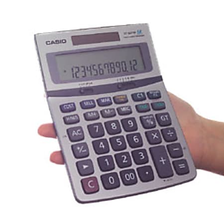 Casio DF 320TM 3 Line Desktop Calculator Silver - Office Depot