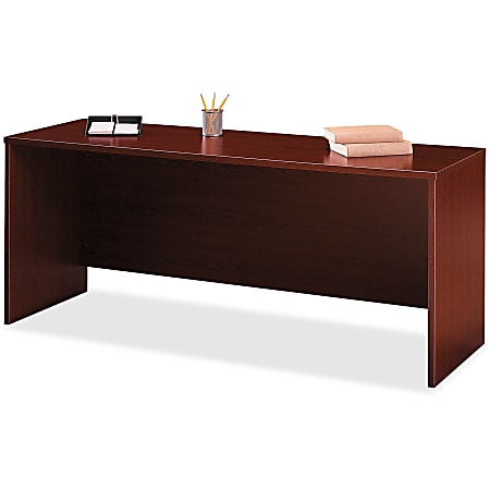 Bush Business Furniture Components Credenza Desk 72 W x 24 D Mahogany Standard Delivery