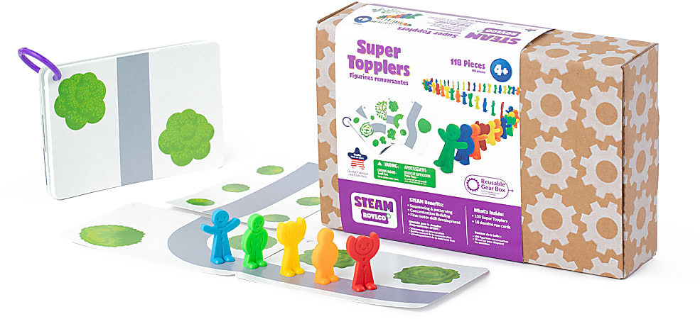 Roylco STEAM Super Topplers and Domino Run Cards Multicolor Grade K To ...