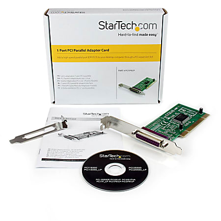 StarTech.com StarTech.com PCI Parallel Adapter Card Add a high speed parallel port EPPECP to ...