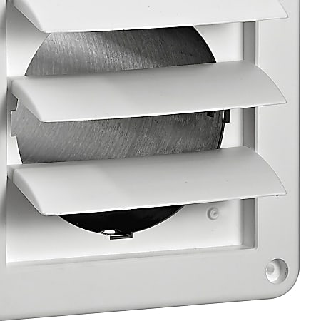 Lambro 4 Plastic Louvered Vent For 4 Exhaust Applications White LAO267W ...