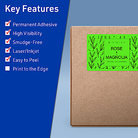 Avery Printable Labels With Sure Feed Technology 94259 NGP80 Rectangle ...