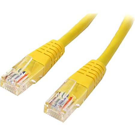 StarTech.com 15 ft Yellow Molded Cat5e UTP Patch Cable Category 5e 15 ...