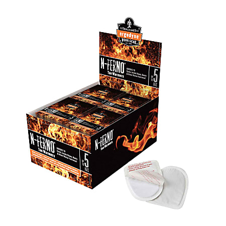 Ergodyne N Ferno 6992 Toe Warming Packs 2 x 3 White Case Of 40 Packs ...