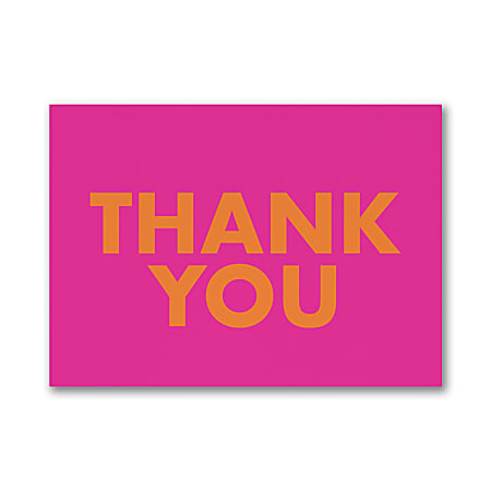All Occasion Thank You Bold Words Greeting Card Assortment With Blank ...