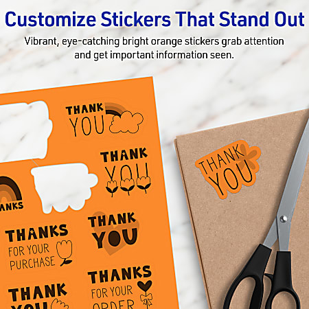 Avery Printable Sticker Paper 94269 BOP10 Rectangle 8 12 x 11 Matte ...