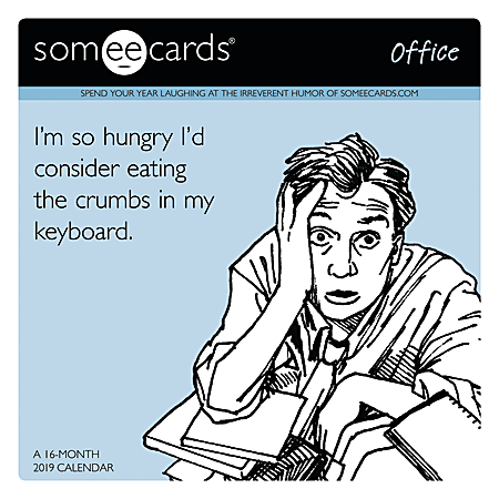 Day Dream Someecards Office Monthly Wall Calendar 12 x 12 January to ...