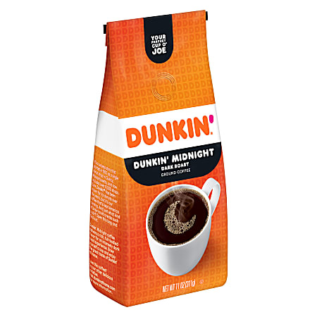 Dunkin Donuts Ground Coffee Dunkin Midnight 12 Oz Bag - Office Depot