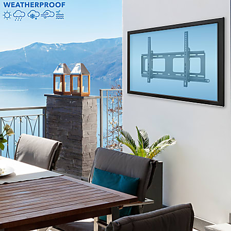 Mount It Weatherproof Outdoor TV Wall Mount For Screens 37 80 9 12 H x ...
