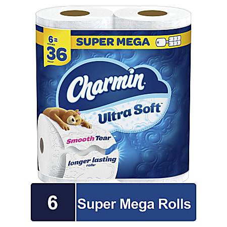 Charmin Ultra Soft 2 Ply Bathroom Tissue 4 x 4 336 Sheets Per Roll Pack ...