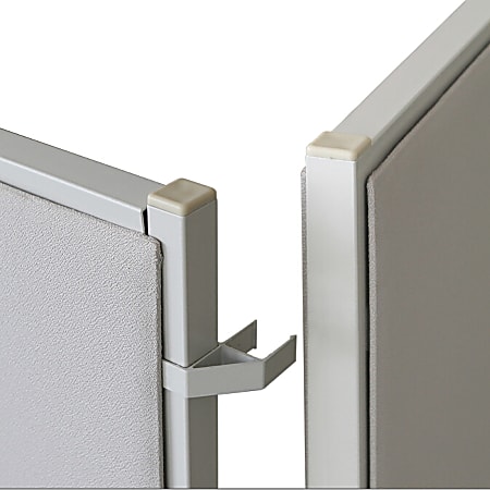 Lorell® Panel System 90-Degree Panel Connector, 2-pack, Aluminum