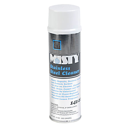 Misty Stainless Steel Cleaner And Polish Lemon Scent 15 Oz Can Case Of ...