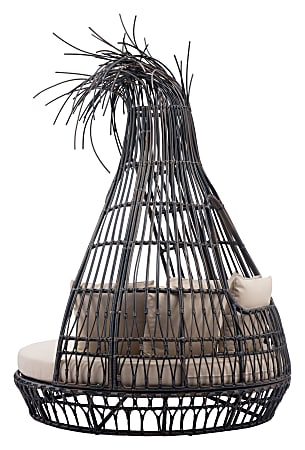 Zuo Modern Tangalle Outdoor Furniture Daybed BrownBeige - Office Depot