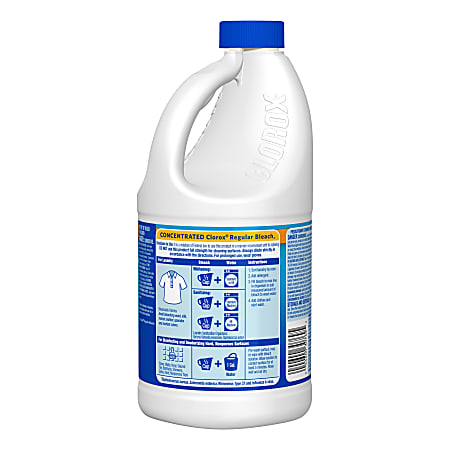 Clorox Liquid Bleach Regular Scent 64 Oz Bottle Case Of 8 - Office Depot
