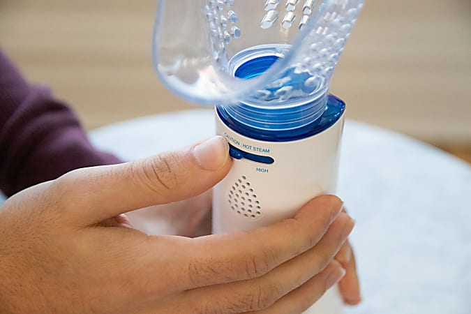 Crane Corded Steam Inhaler 8 H x 4 W x 4 D White - Office Depot