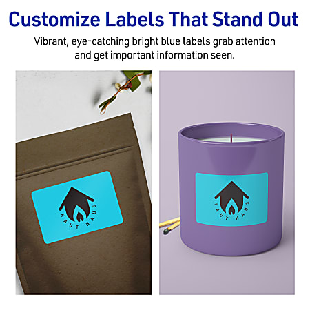 Avery Print To The Edge Labels With Sure Feed Technology And Easy Peel ...