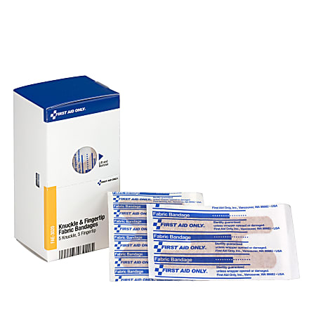 First Aid Only Knuckle Fingertip Bandages Sterilized 5 of Each 10 ...