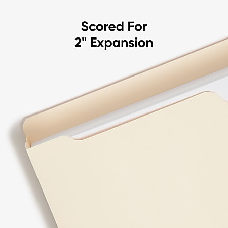Smead Manila File Jackets Reinforced Tab 2 Expansion Legal Size Box Of ...